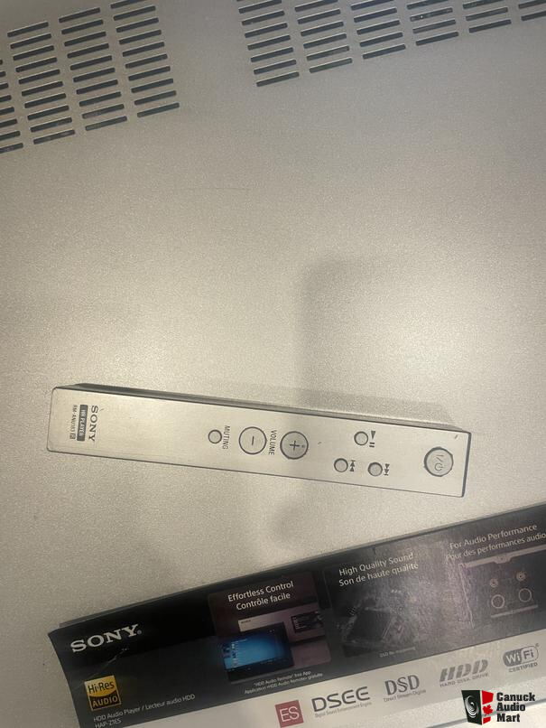 SONY HDD HAP-Z1ES High-Resolution Audio HDD Player preamp streamer ...