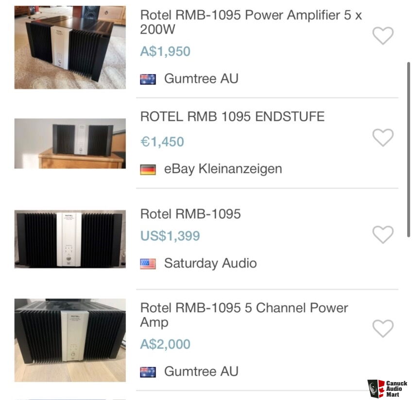 Rotel RMB-1095 75lbs ! 5 Channel power Amp 200WPC Photo #4528606 ...