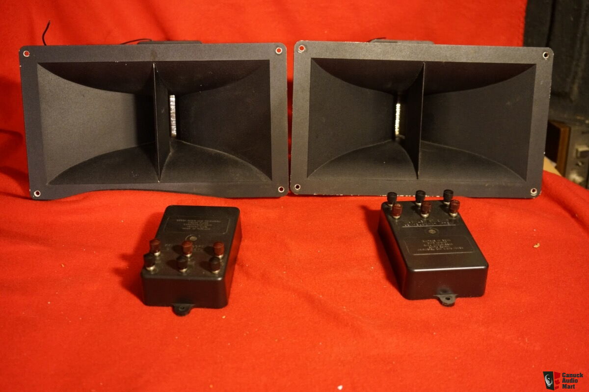 Kelly Horn ribbon speakers. Made in England. and cross overs Photo ...