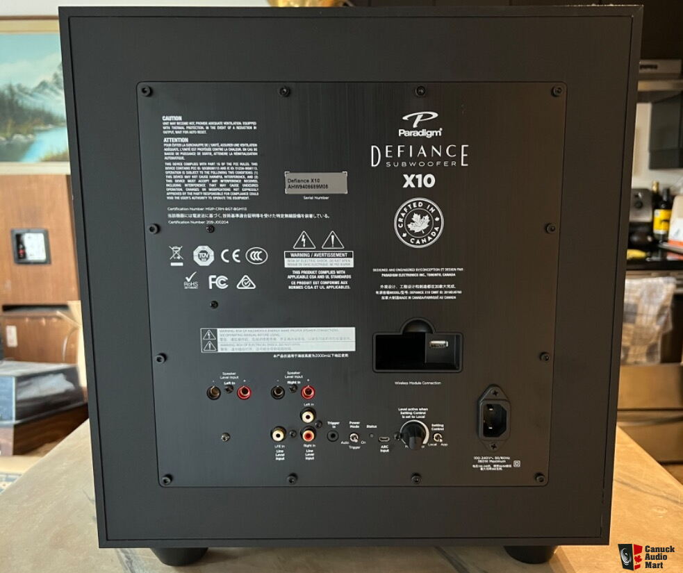 Paradigm Defiance X10 current model with warranty left $1350 plus tax ...