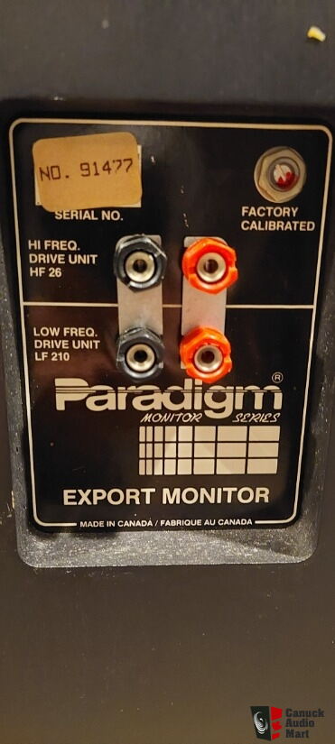 Paradigm Export Monitor Photo #4554813 - Canuck Audio Mart