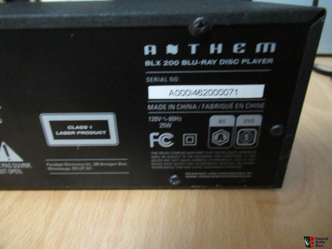 Anthem BLX 200 Blu-Ray/DVD/CD Player Photo #4558583 - UK Audio Mart
