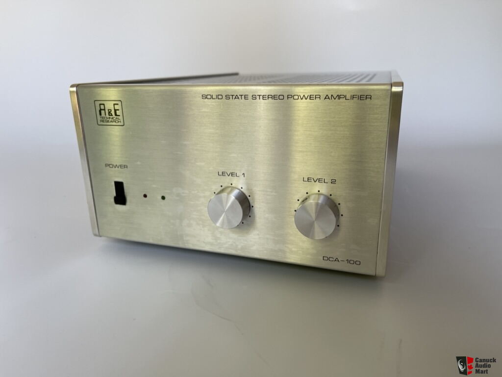 A & E Research DCA-100 DC Stereo Power Amplifier 50W/ch in Excellent ...