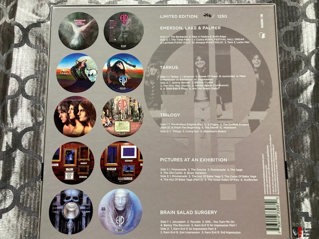 Emerson, Lake & Palmer - The First Five LP's on Picture Disc Collection ...