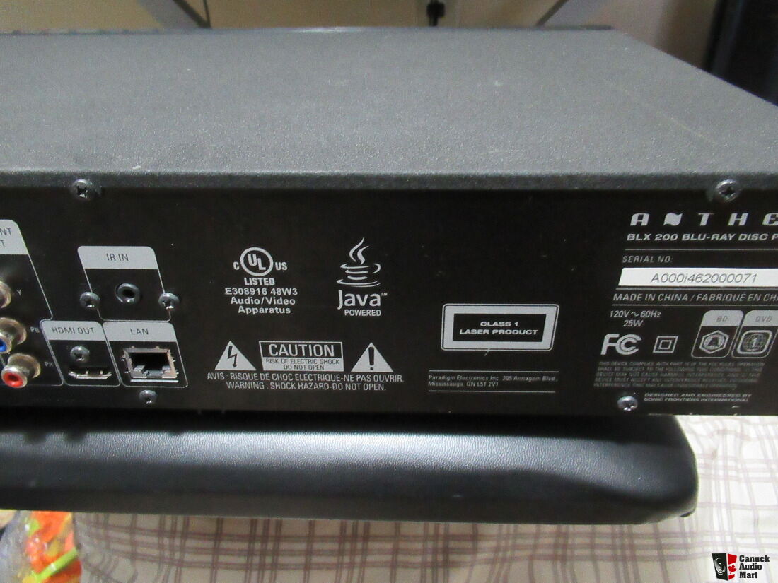 Anthem BLX 200 Blu-Ray/DVD/CD Player Photo #4571761 - US Audio Mart