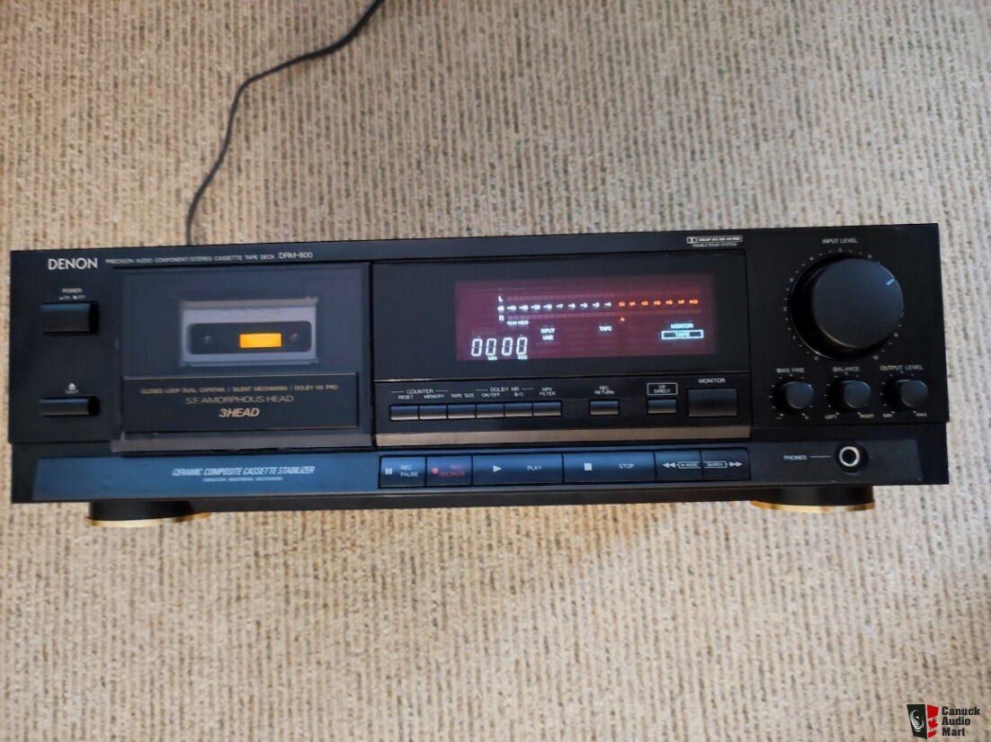 Denon DRM-800 3 Head Dual Capstan Cassette Deck Photo #4573331 - UK ...
