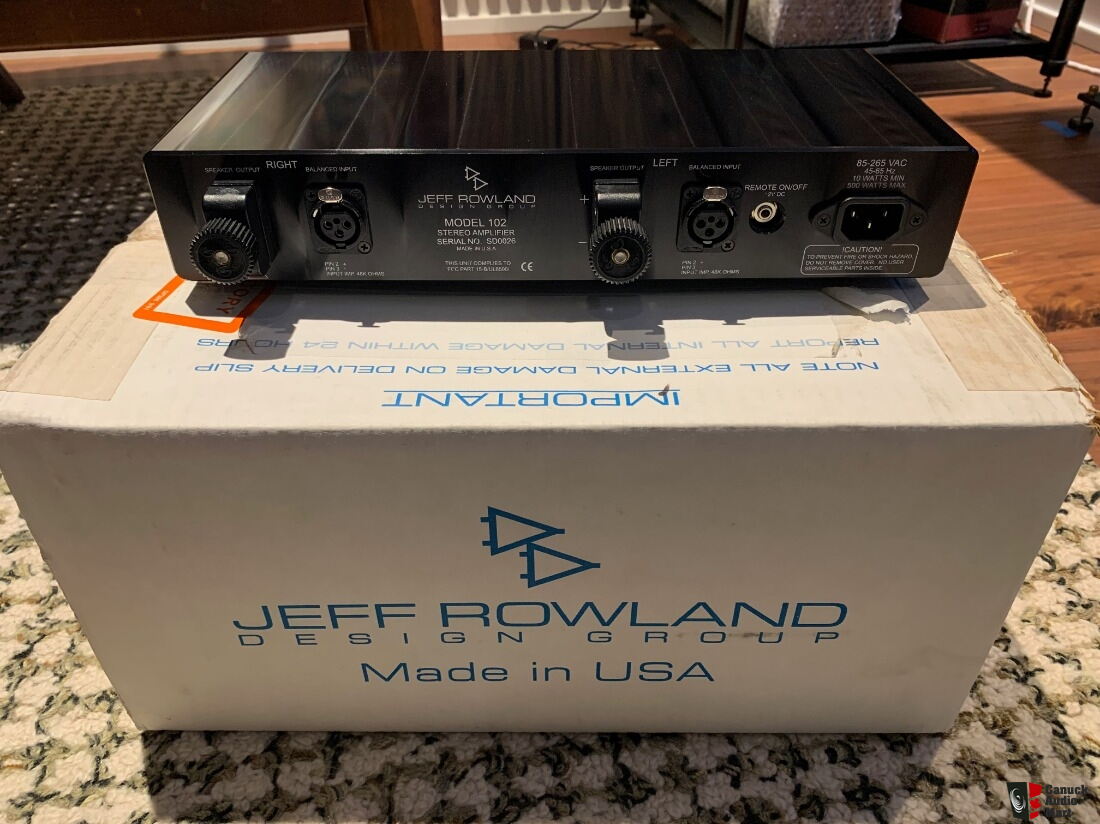 Jeff Rowland Model 102 2 Channel Amplifier Photo #4577116 - Canuck ...