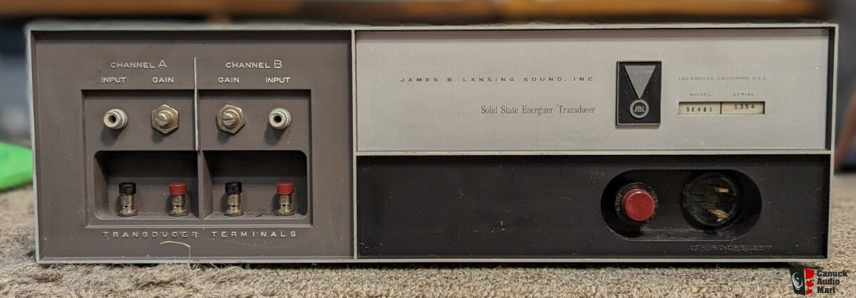 JBL SE401 Energizer/Transducer (amplifier) - all original with EQ card ...