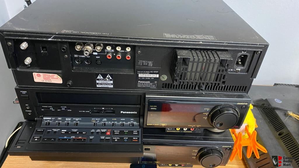 Panasonic AG-1970 SVHS VCR (2 units with 2 remote controls) Photo ...