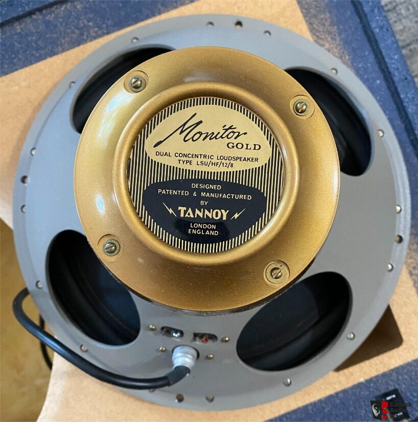 12 " Dual Concentric Tannoy Gold Monitor Speakers with risers Photo ...