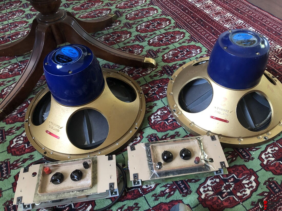 Royal Blue Tannoy 15" drivers, crossovers and cabinets For Sale ...
