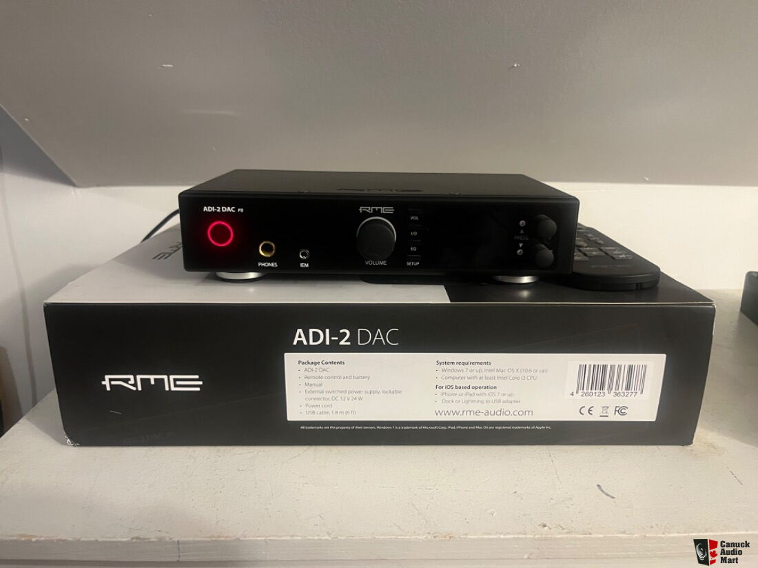 Rme adi dac 2 fs headphone preamp amp woth original box Photo #4582313 ...