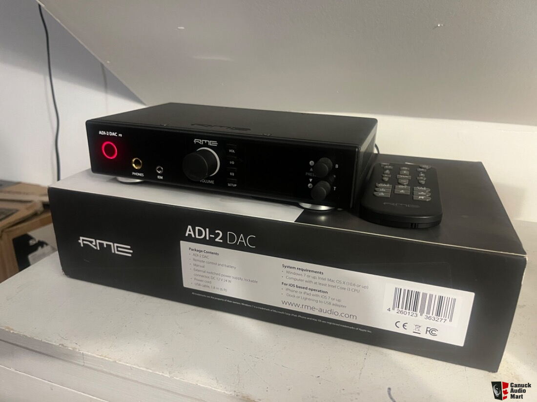 Rme adi dac 2 fs headphone preamp amp woth original box Photo #4582314 ...