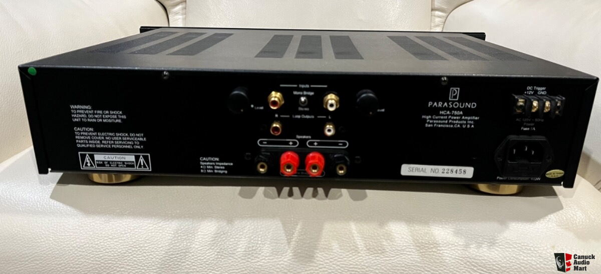 Parasound HCA-750 Amps (2), Parasound Pre Amp Trio Photo #4584415 - UK ...