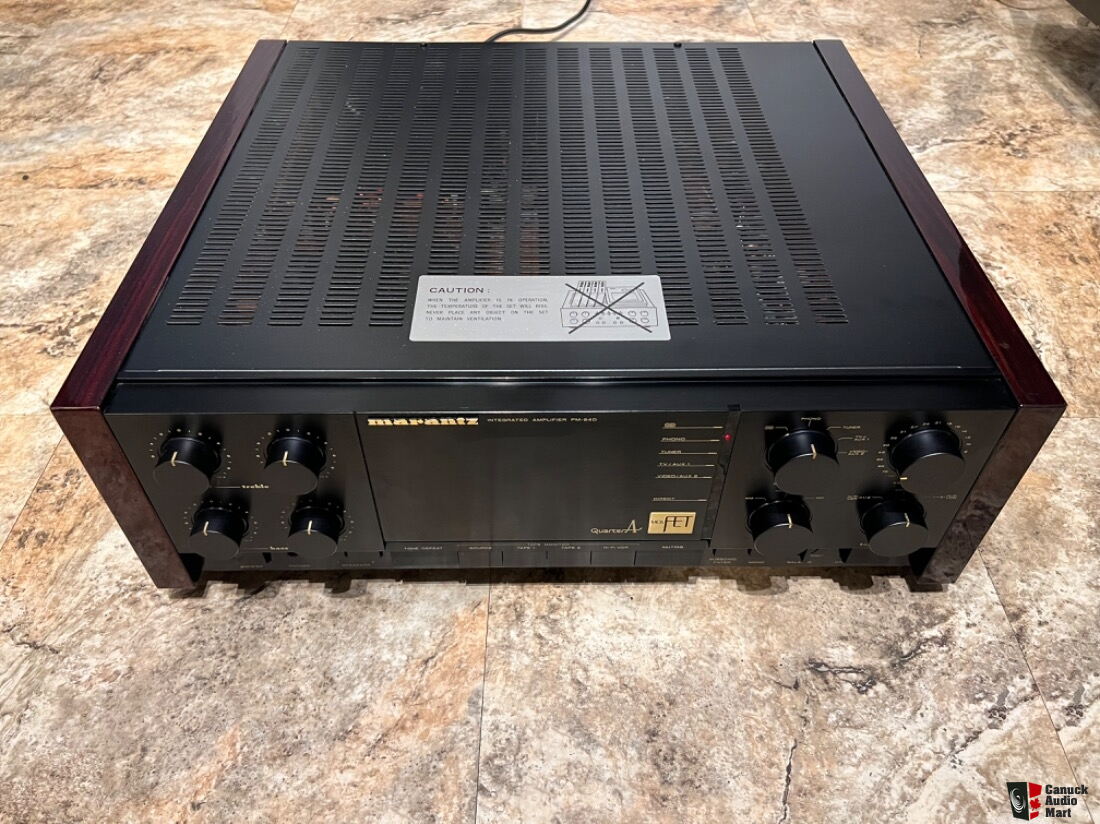 1986 Marantz PM-84D ultra hifi integrated amp with copper body ...
