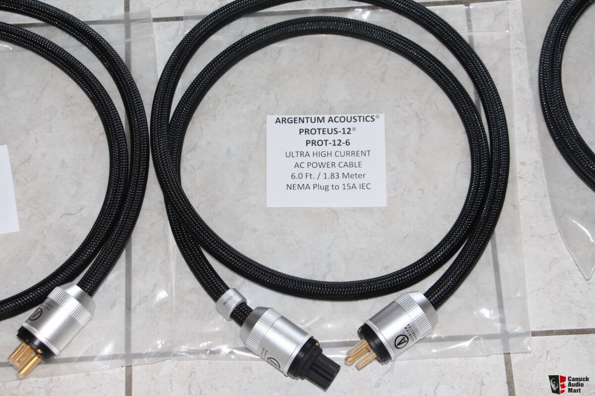 Argentum Acoustics (XLO) Proteus 12 power cables (15 & 20 amp) Photo ...