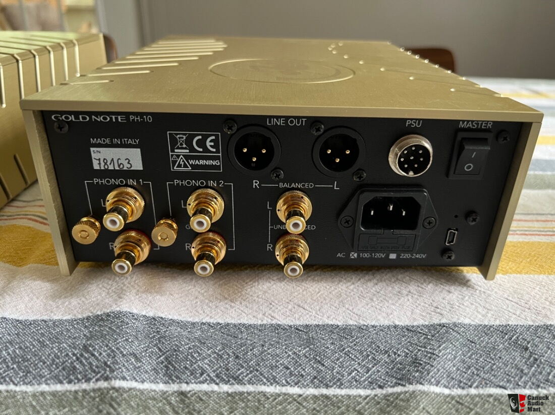 Gold Note PH-10 with PS-10 external PSU ***Gold color MINT Photo ...