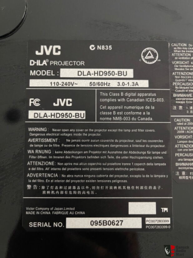 JVC DLA-HD950 Projector Photo #4615574 - Canuck Audio Mart