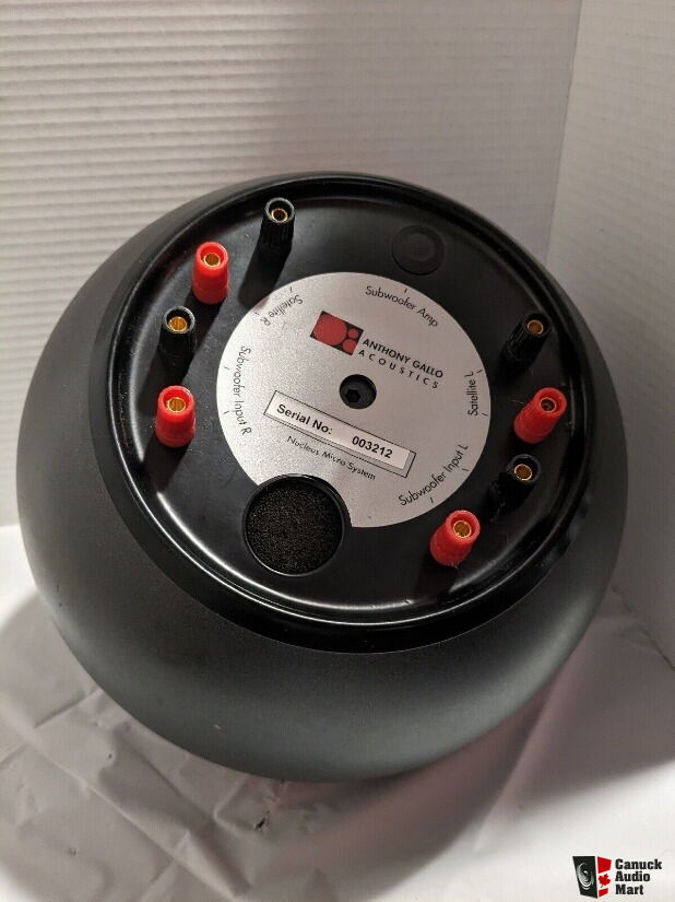 Anthony Gallo Acoustics Nucleus Micro speakers + Subwoofer Photo ...
