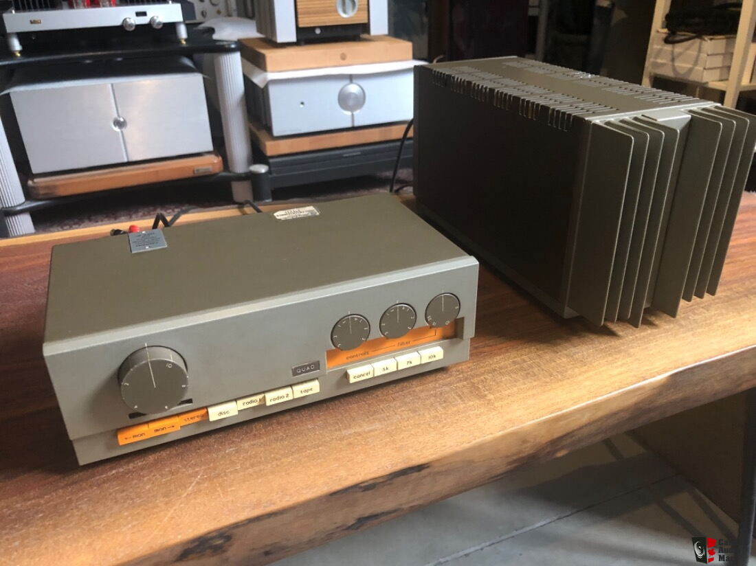 Quad 33 Line Stage & 303 Stereo Amplifier, Classic Originals Dealer Ad ...