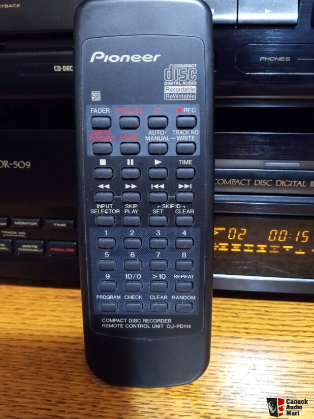 Pioneer cdrw pdr-509 recorder player remote blank cd's Photo #4621096 ...