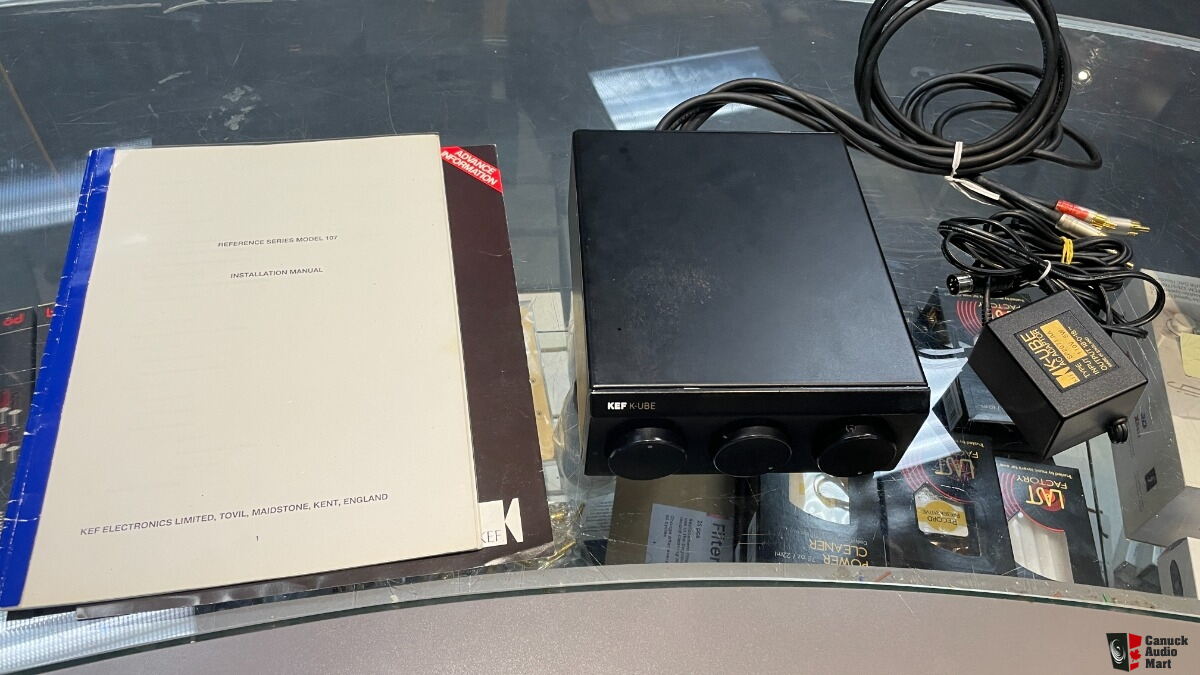 KEF 107 Reference with cube all woofers have been serviced ( pick up ...