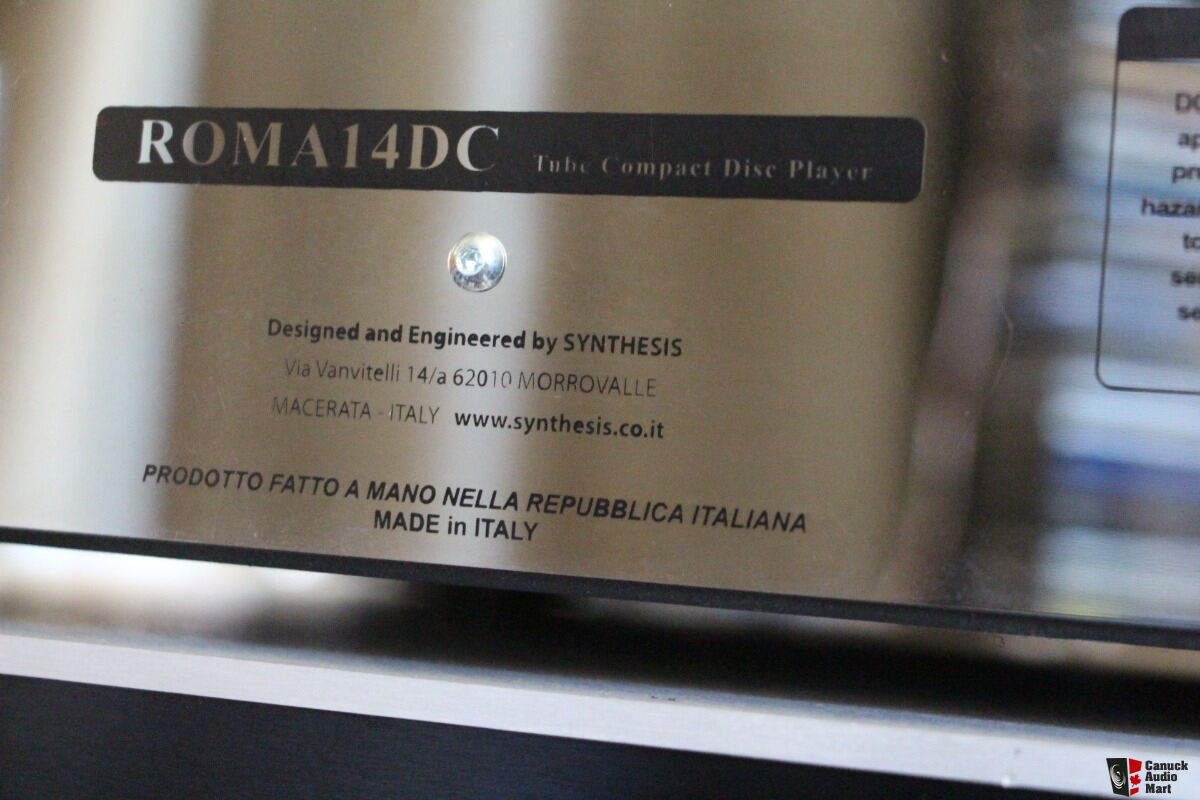 Synthesis Roma 14DC tubed CD player Photo #4640699 - US Audio Mart