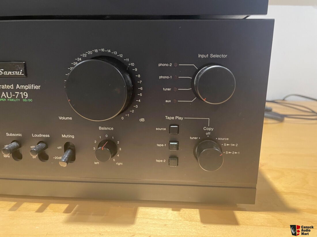 Sansui AU-719 integrated amplifier and TU-719 tuner Photo #4649848 ...
