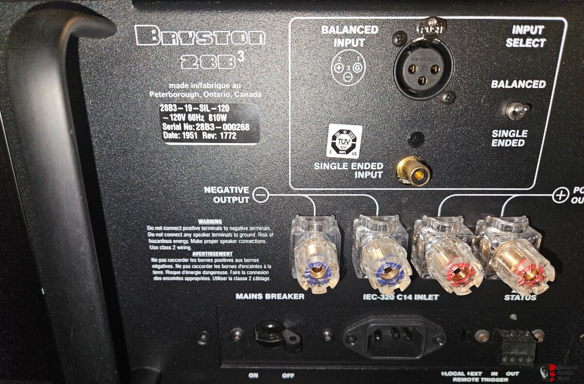 Bryston 28B3 Monoblock Amplifiers Photo #4651437 - US Audio Mart