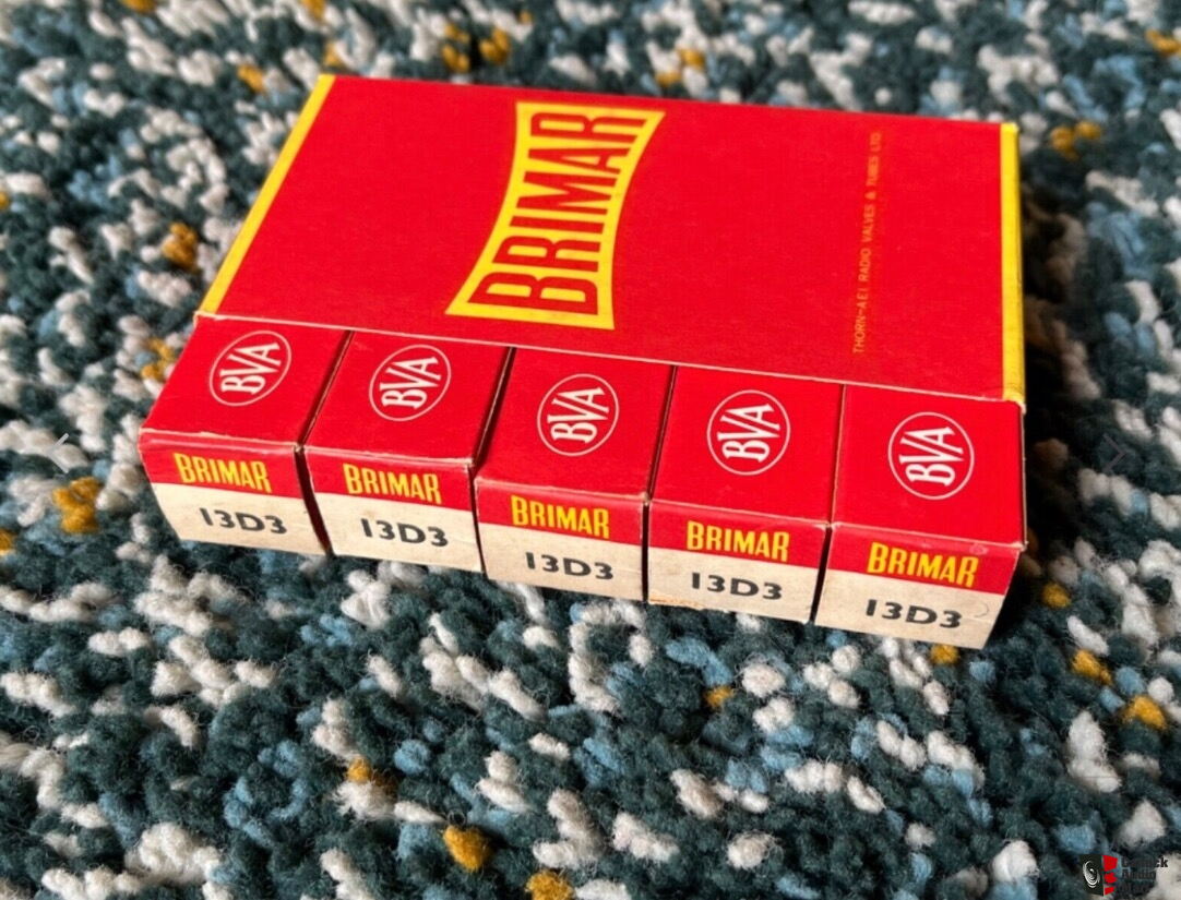 NOS Brimar 13D3 Tubes (12AU7/ECC82 variant) - Tested - Set of 5 For ...