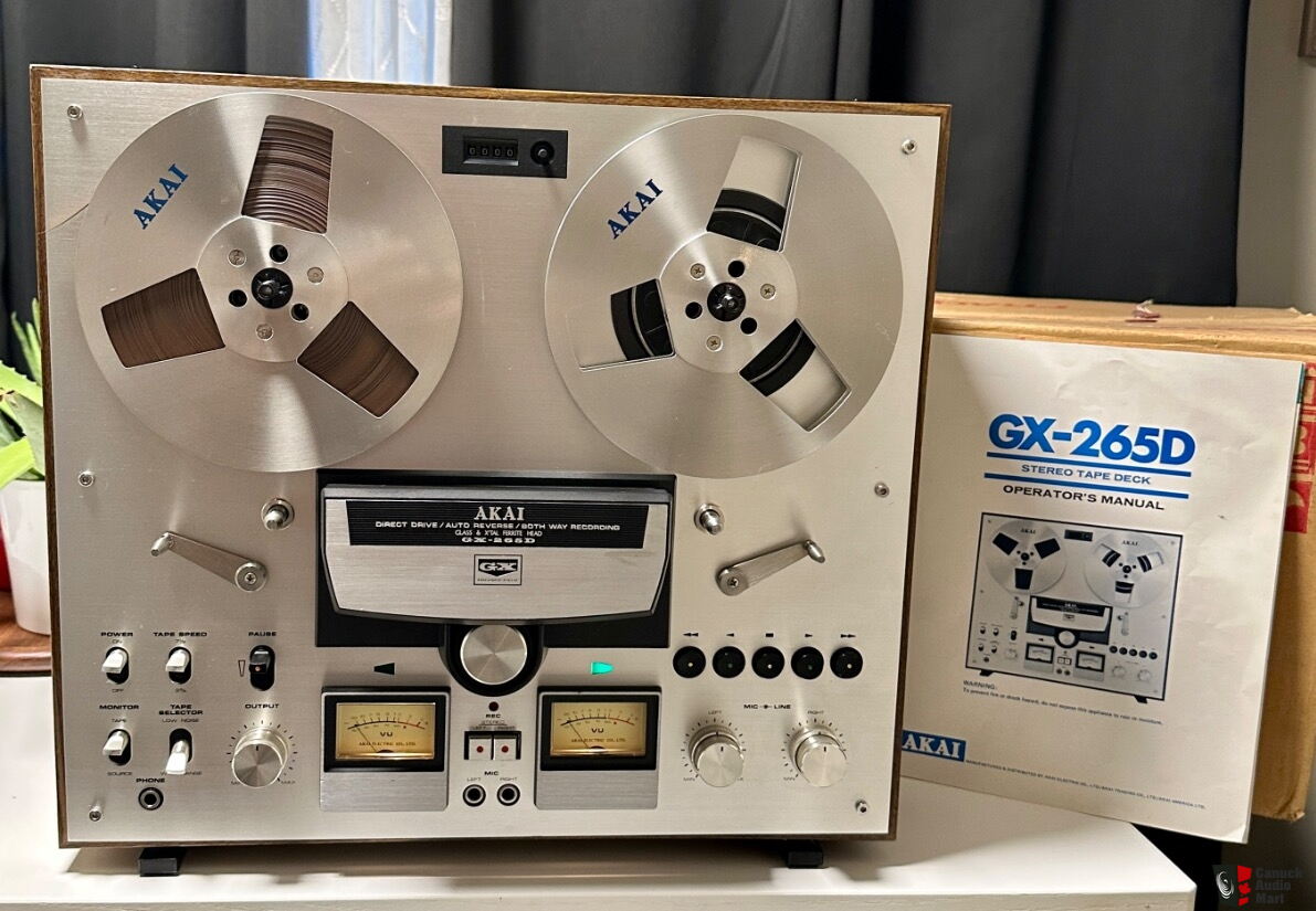 Akai GX-265d reel to reel w/ original box/manual Photo #4652729 ...