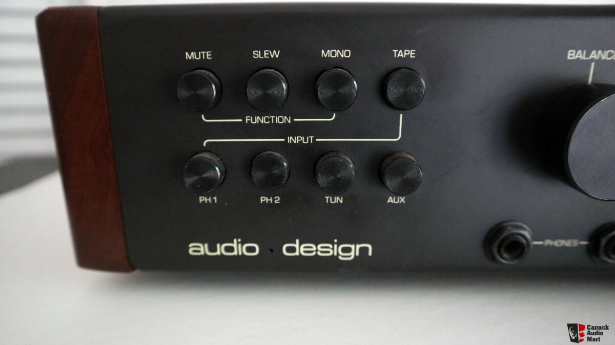 AUDIO DESIGN PM100 Preamplifier Canadian Built High Quality C1980's No ...