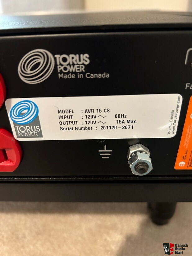 Torus Power Conditioner AVR 15 CS Photo #4673866 - US Audio Mart