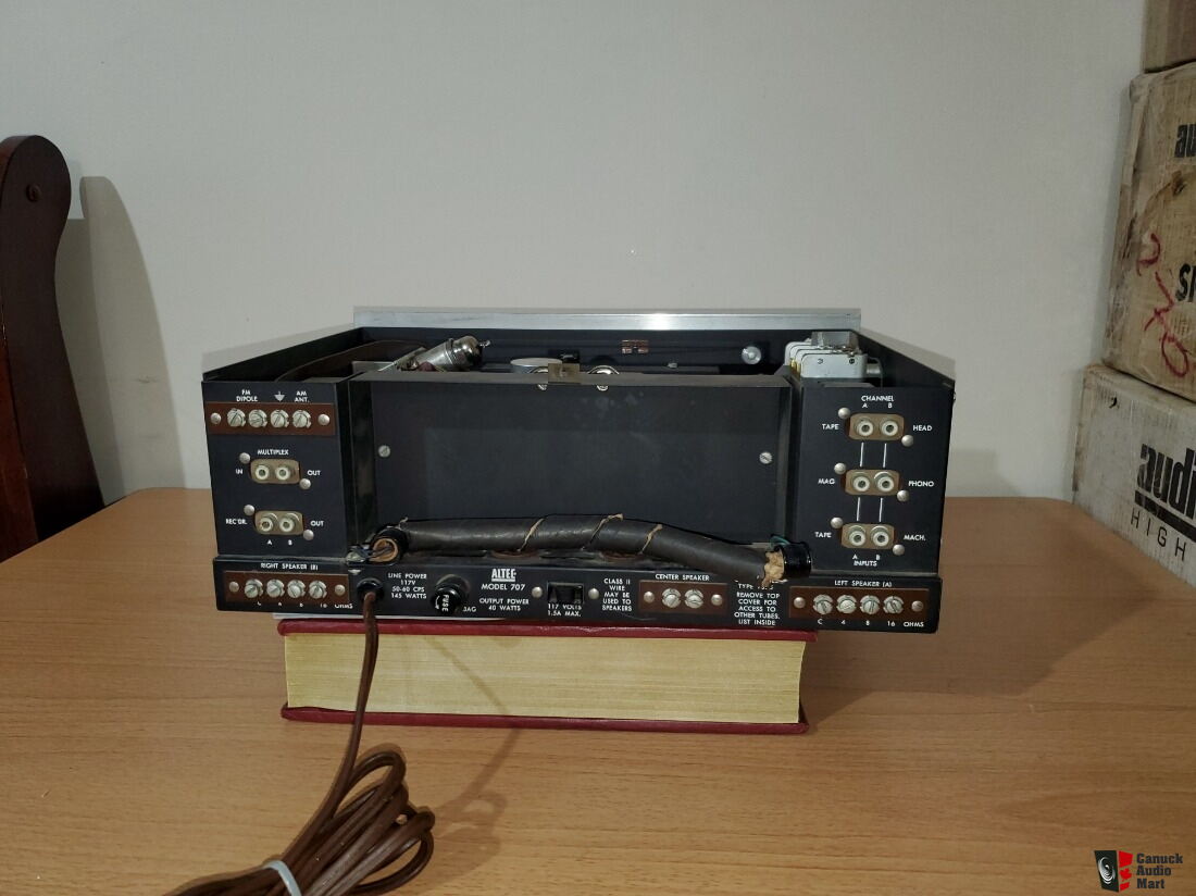 Altec 707 AM/FM tube receiver with magic eyes tubes peerless ...