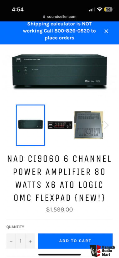 NAD Six Channel Power Amplifier CI 9060 Photo #4677392 - Canuck Audio Mart