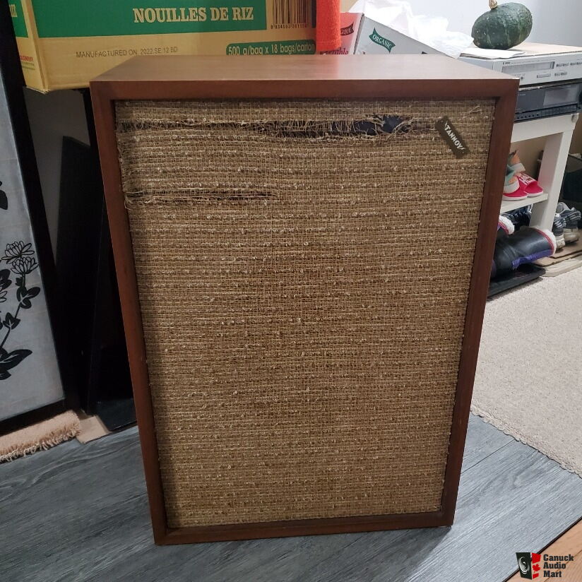 Tannoy 12" Red with Orange DUST COVER Pair with Original Crossovers in ...