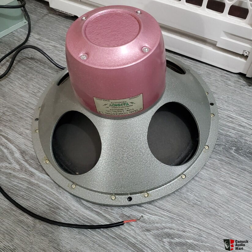 Tannoy 12" Red with Orange DUST COVER Pair with Original Crossovers in ...