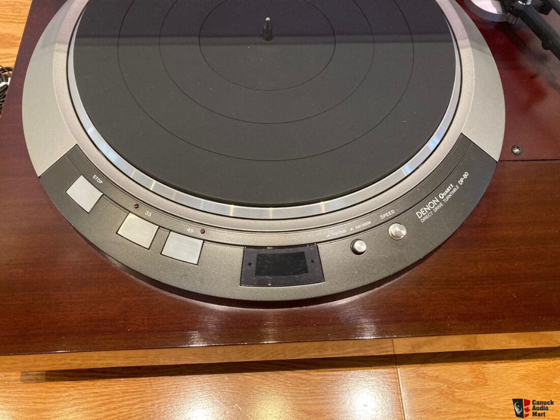 Denon DP-80 top model turntable with Denon DA-401 carbon fiber tonearm ...