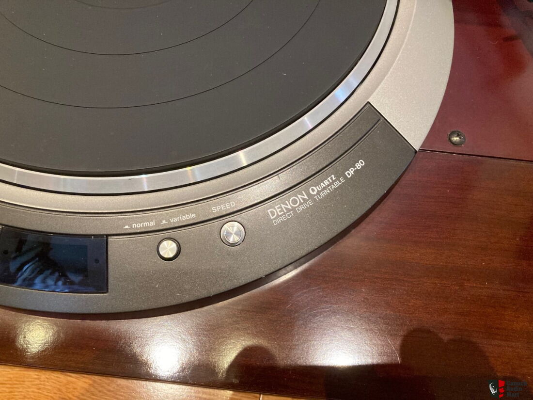 Denon DP-80 top model turntable with Denon DA-401 carbon fiber tonearm ...