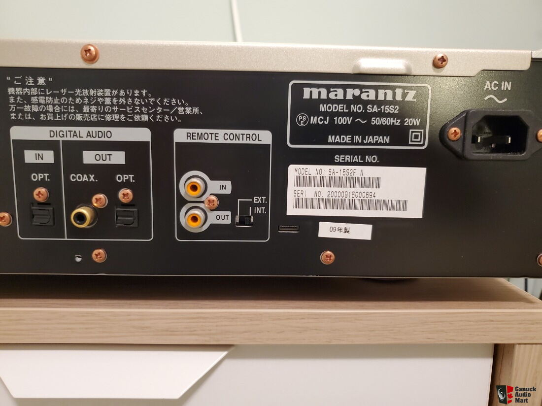 Marantz SA-15S2 (CD/SACD player/DAC) Photo #4684715 - Canuck Audio Mart