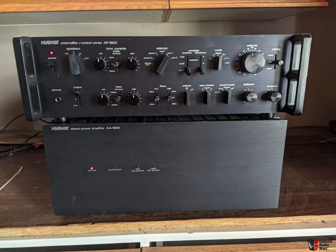 Heathkit AA-1800 amp and AP-1800 preamp Photo #4688464 - US Audio Mart