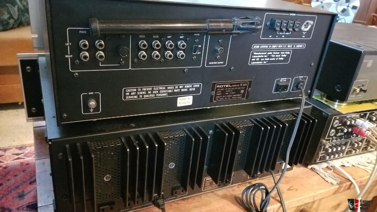 Rotel RT-1024 Tuner and RA-1412 Amplifier Photo #4704218 - Canuck Audio ...