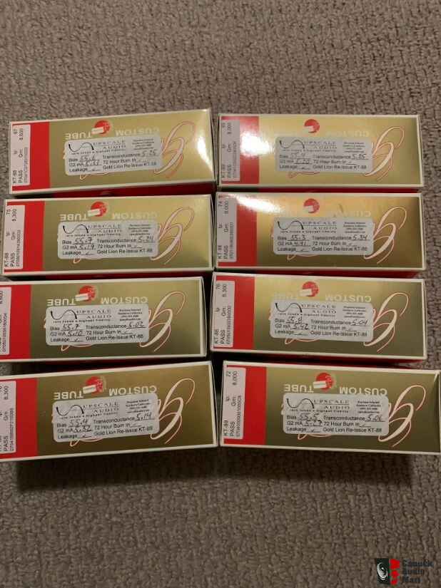 Gold Lion KT88 Upscale Audio Cyro Tubes For Sale - UK Audio Mart