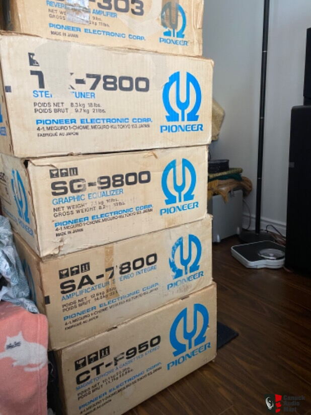 Pioneer Stack w/Box, Manuals, Rack & JBL Balboa Speakers + Realistic ...