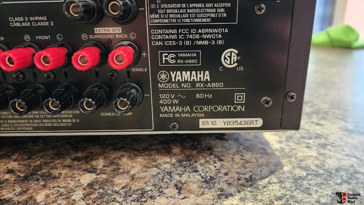 Yamaha RX-A 860 AV receiver Photo #4713006 - Canuck Audio Mart