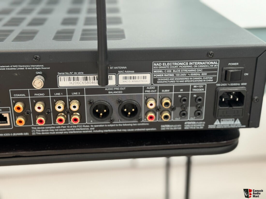 NAD C658 BluOS Streaming DAC / PreAmp with HDMI Module Photo #4714074 ...