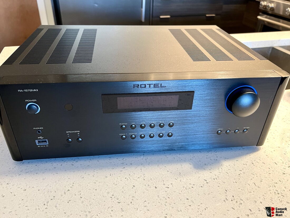 Rotel RA-1572 MK2 Integrated Stereo Amplifier - Black For Sale - Canuck ...