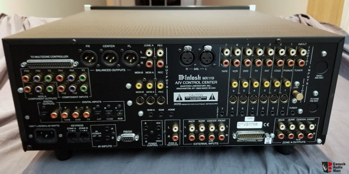 McIntosh MX119 HOME THEATER Preamp and Processor Photo #4719907 ...