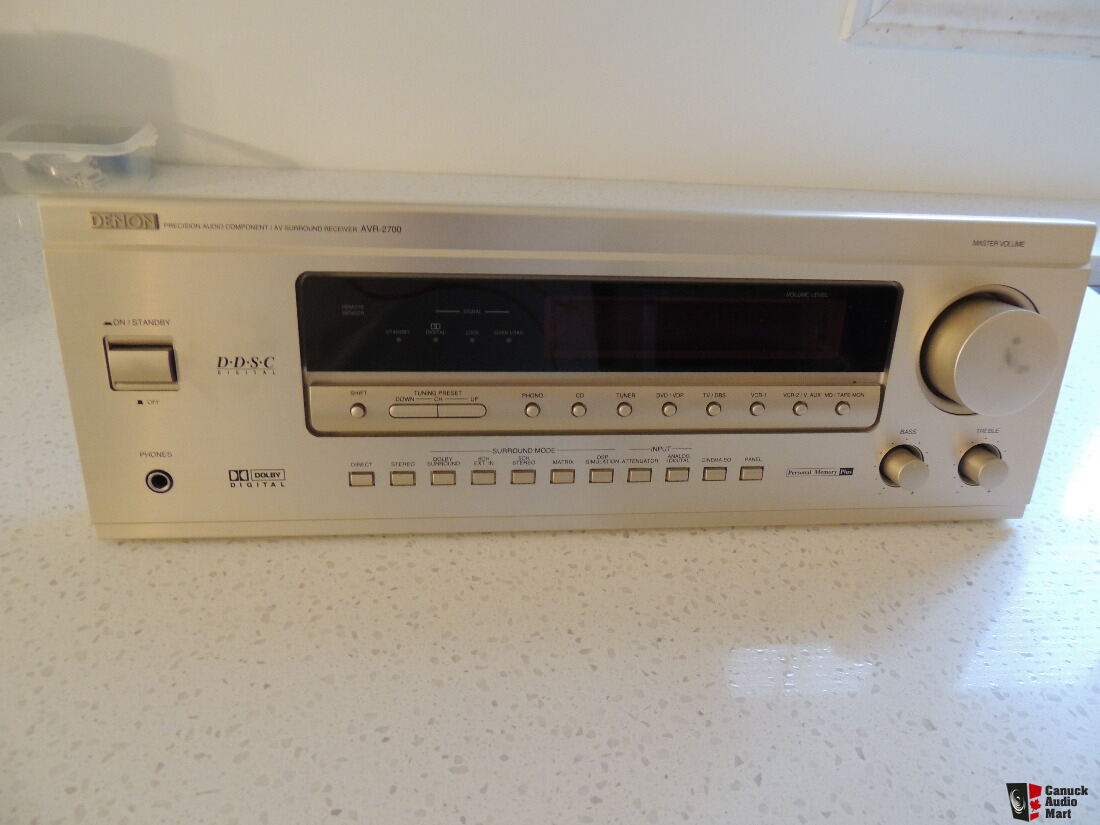 Rare Denon AVR-2700 Receiver Front Panel- Japanese Gold Toned Version ...