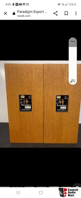 Paradigm Export Monitors Photo #4726699 - Canuck Audio Mart